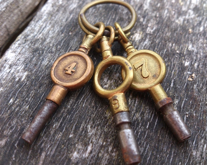Small Group of Vintage Pocket Watch Keys X3 - Etsy