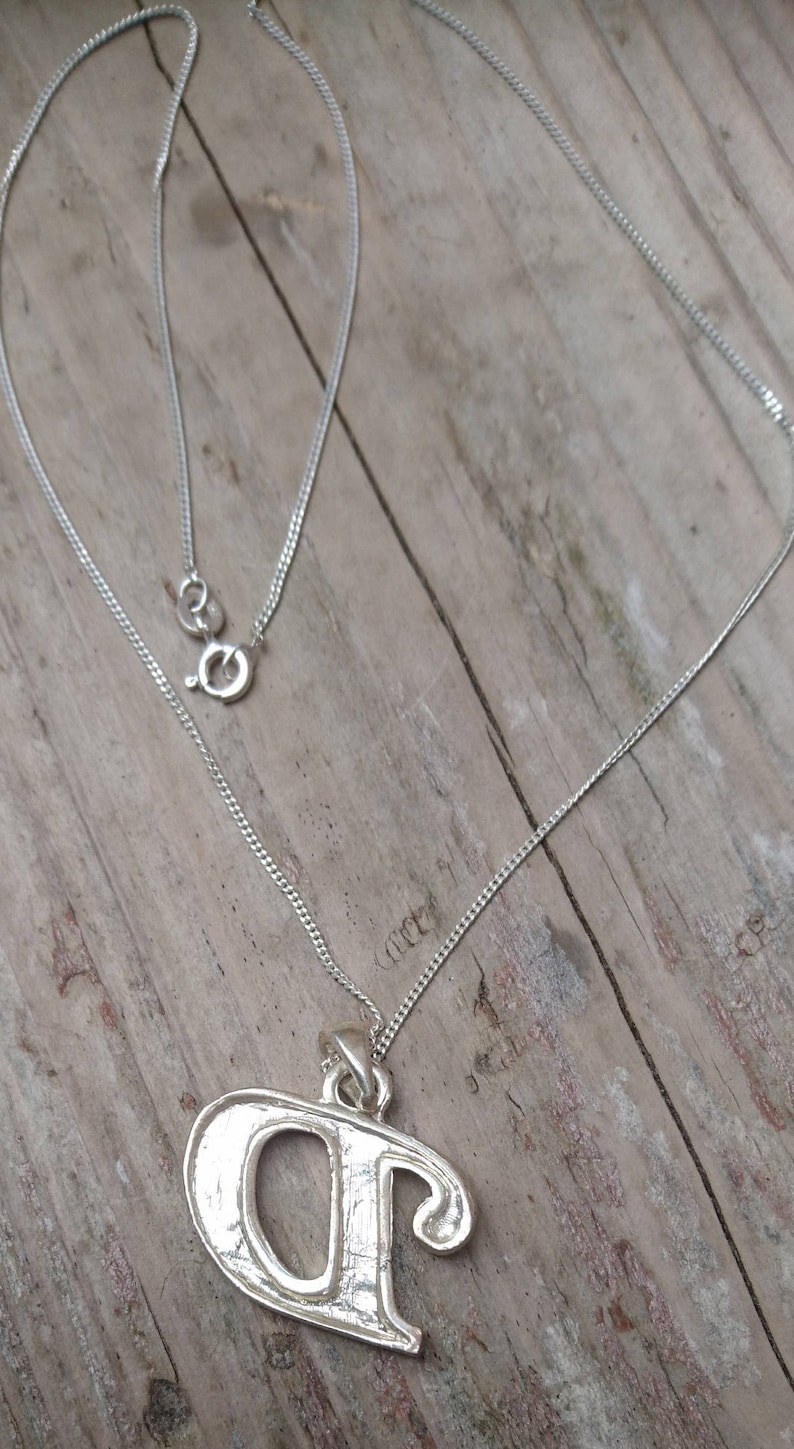 Vintage Rhinestone Letter D Pendant and Sterling Silver Chain - Etsy