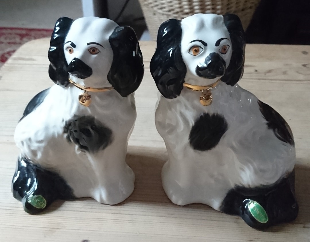 Vintage Beswick Staffordshire China Dog Pair - Etsy