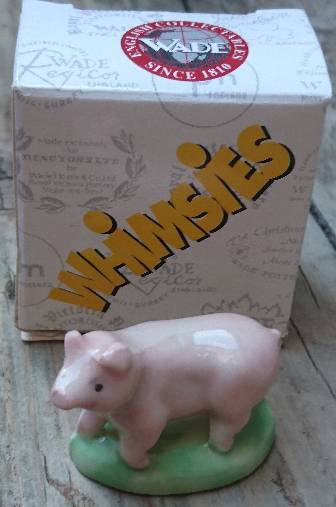 Vintage Wade Whimsie Boxed Pig - Etsy