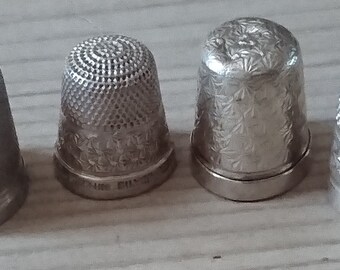 Silver Thimbles | Etsy