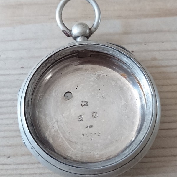 Sterling Silver Pocket Watch - Etsy UK