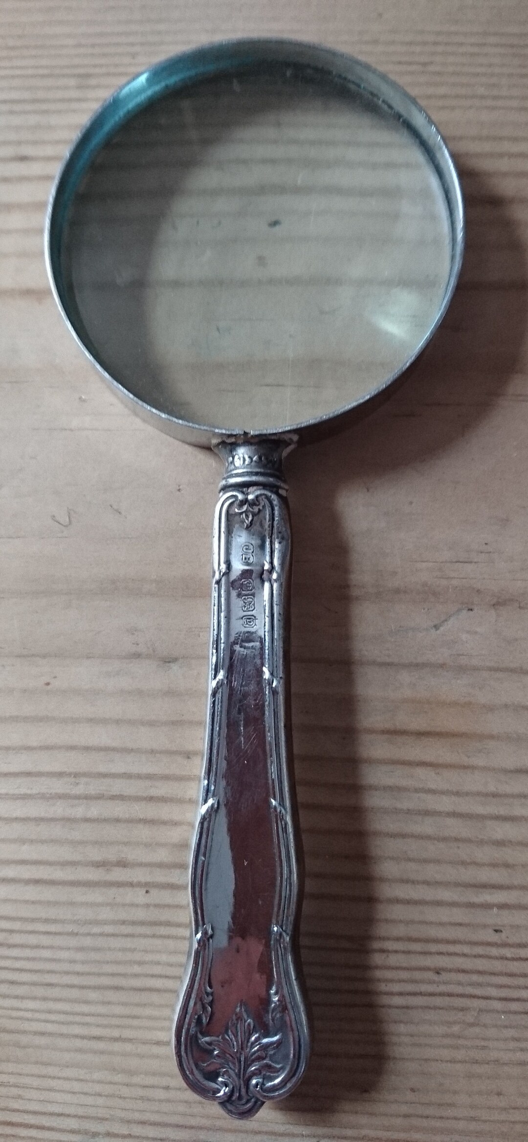 Vintage Sterling Silver Magnifying Glass - Etsy