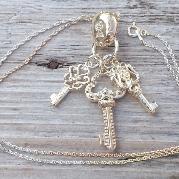 Key and Lock Pendant - Etsy