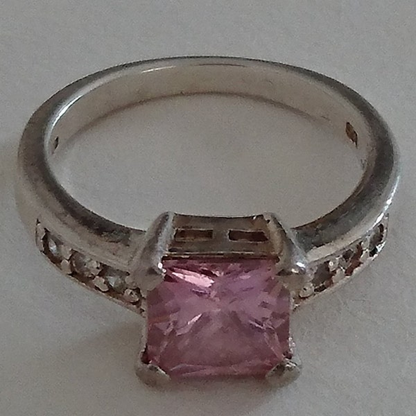 Pink Cz Ring - Etsy