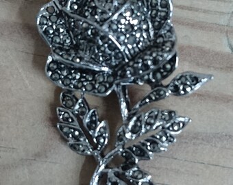 Marcasite rose | Etsy