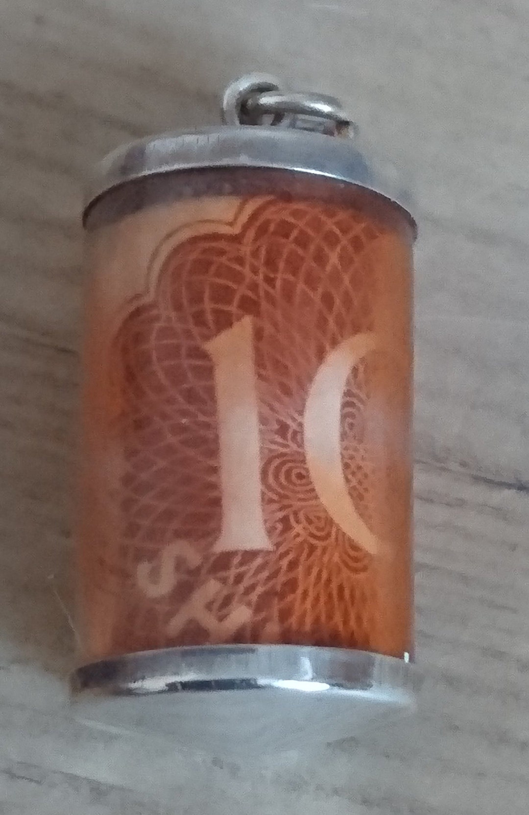Vintage Sterling Silver 10 Shilling Note Charm - Etsy