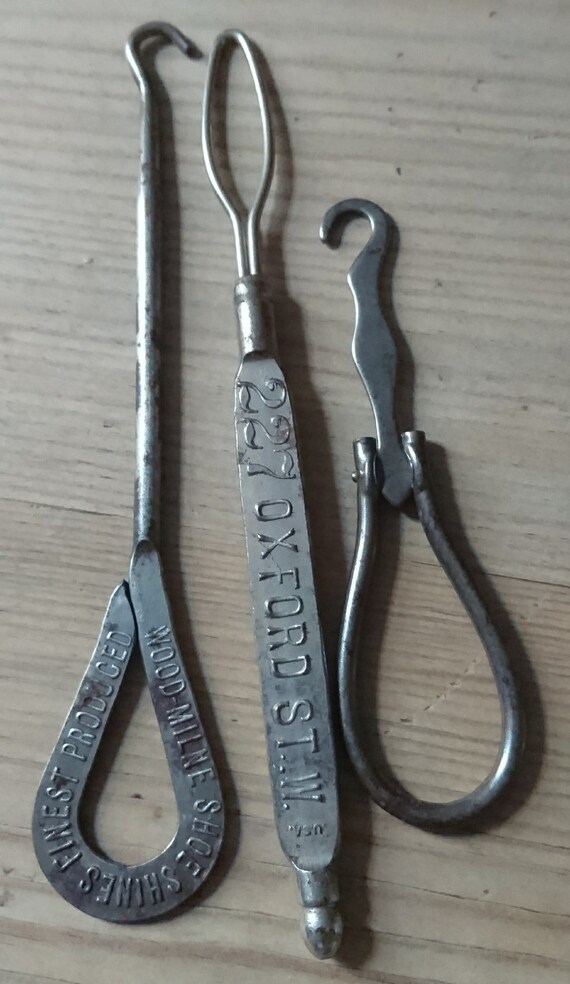 Three Vintage Button Hooks - Etsy