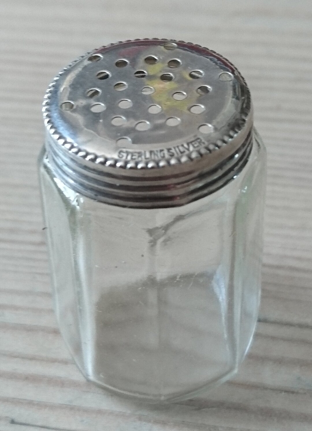 Vintage Sterling Silver Topped Tiny Salt Pot - Etsy