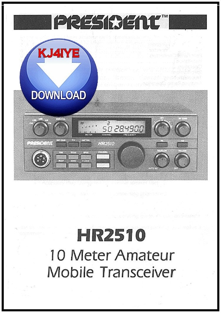 President Hr2510 Radio for sale| 290 ads for used President Hr2510 Radios