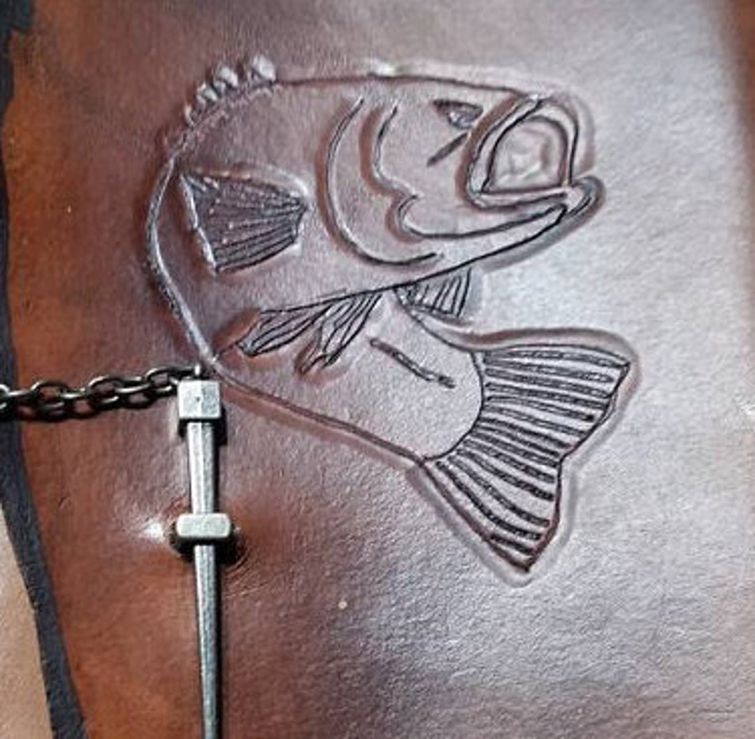 Custom Handmade Leather Bible Cover "fish" - Etsy