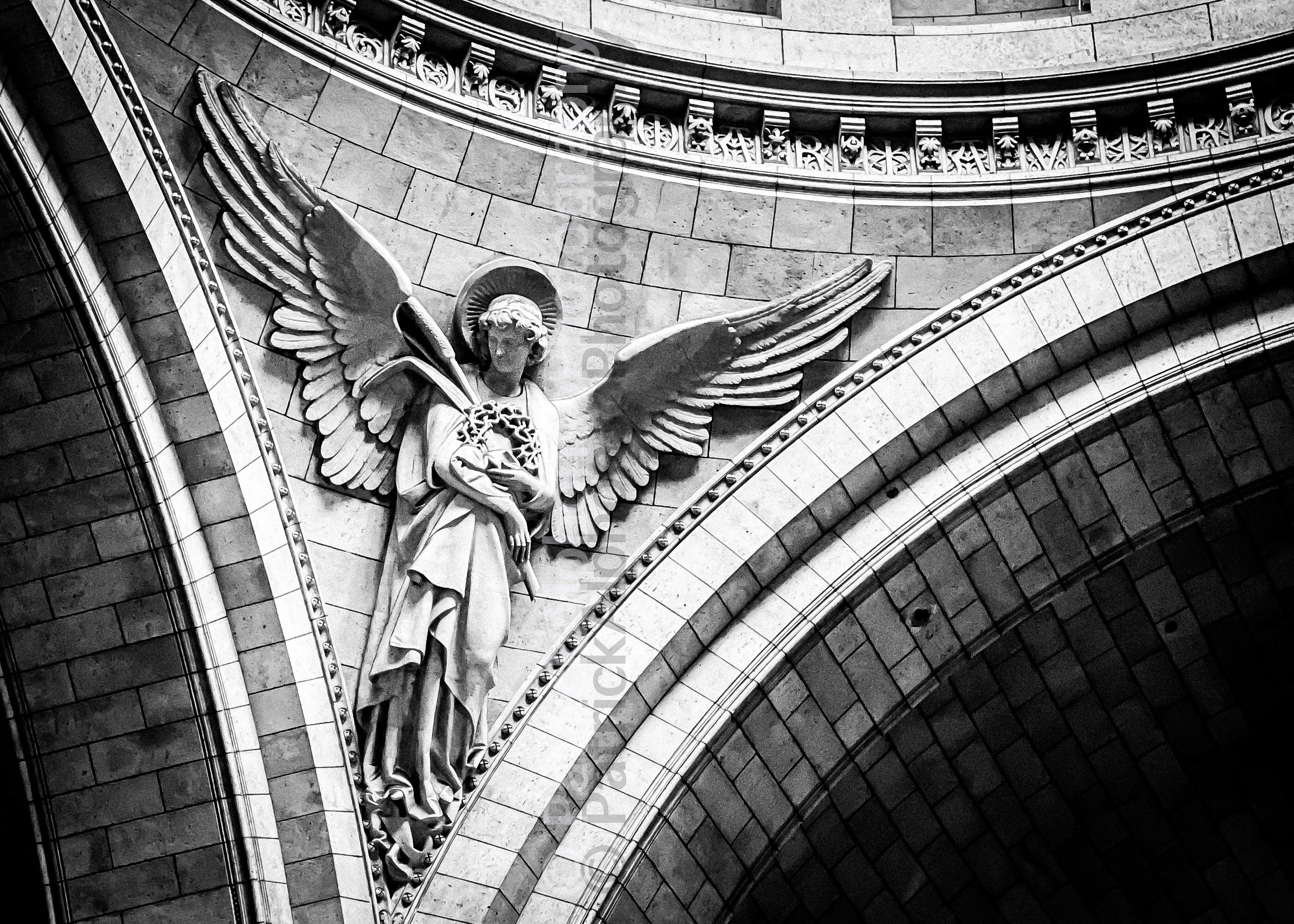 Panthéon Angel (horizontal) - Paris, France - B&W Travel Photography (4 ...