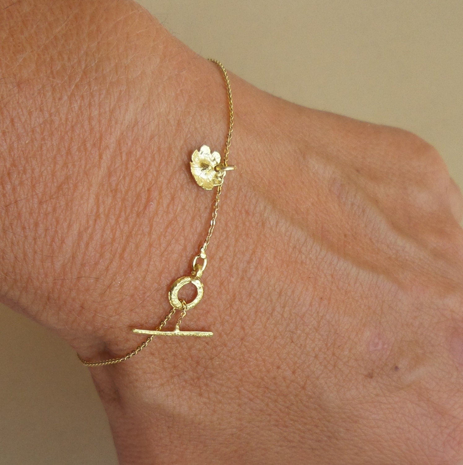 Gold Bracelet - 18K Gold Bracelet - Bright Spot Bracelet - Seeds ...
