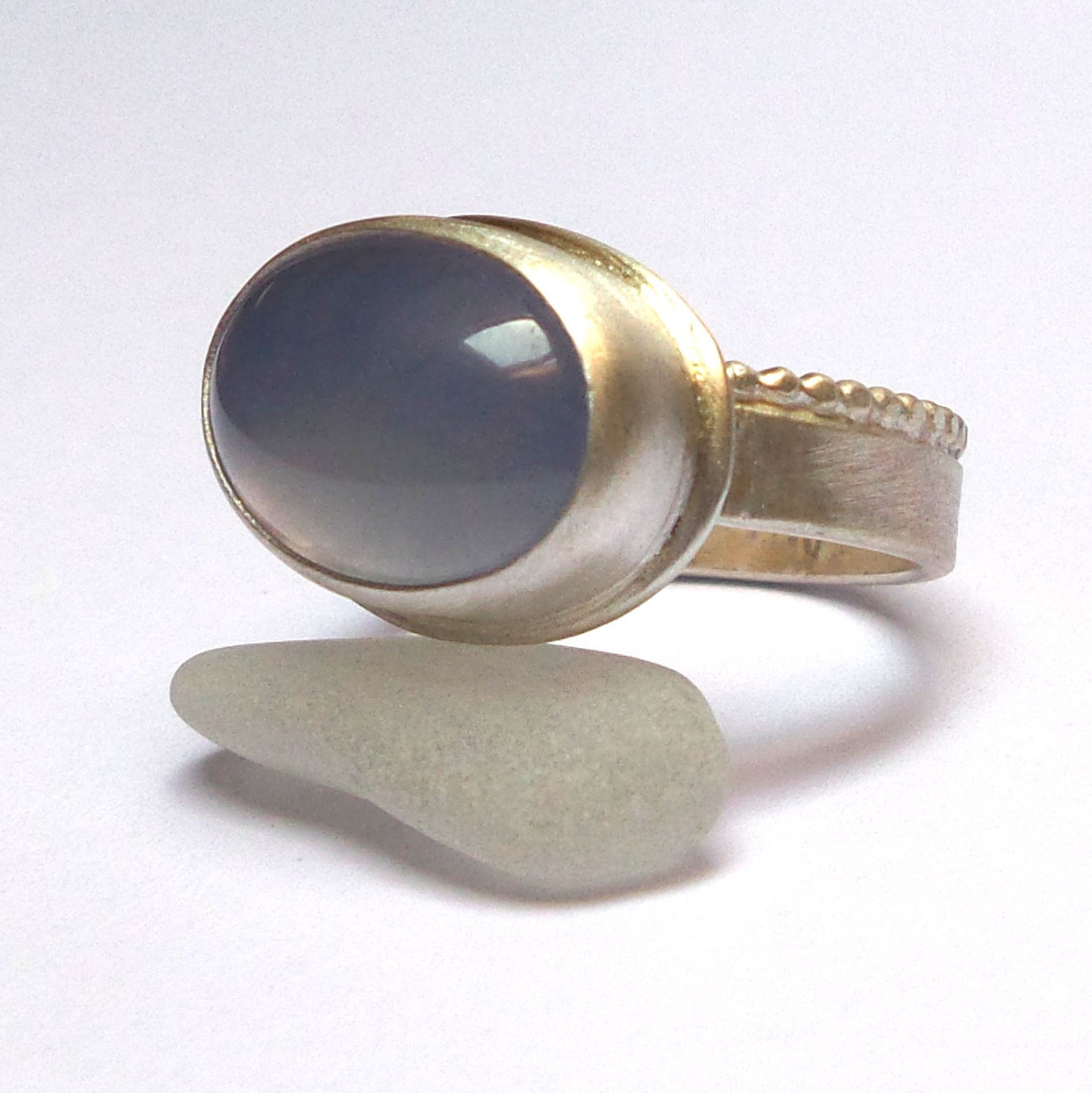 Chalcedony Ring - Silver Ring - Sterling Silver Rings - Rings ...