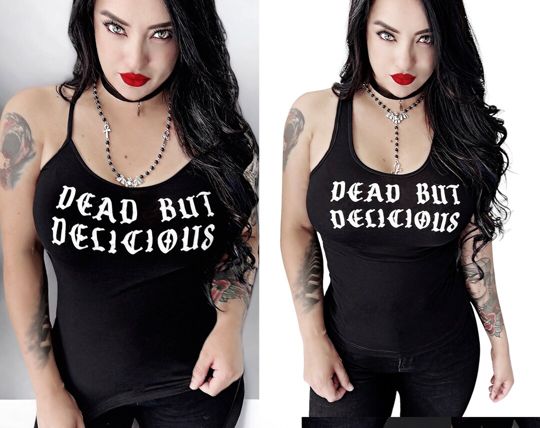 Dead but Delicious Sexy Goth Dead Girl Pinup Tank/cami Tops - Etsy