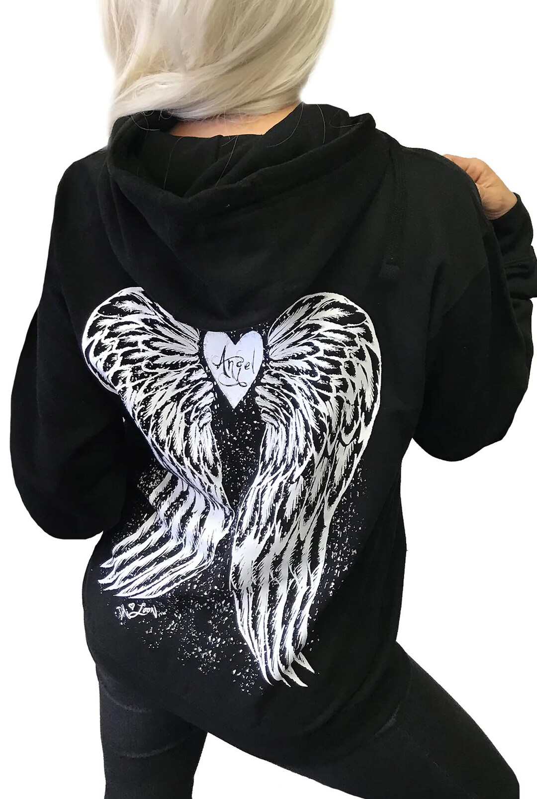 Customized Fallen Angel Wings Tattoo Gothic Biker Chic Oversized Gothic ...