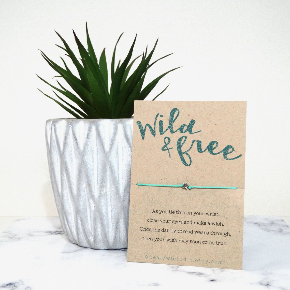 Wild and Free Wish Bracelet, Friendship Gift - Etsy