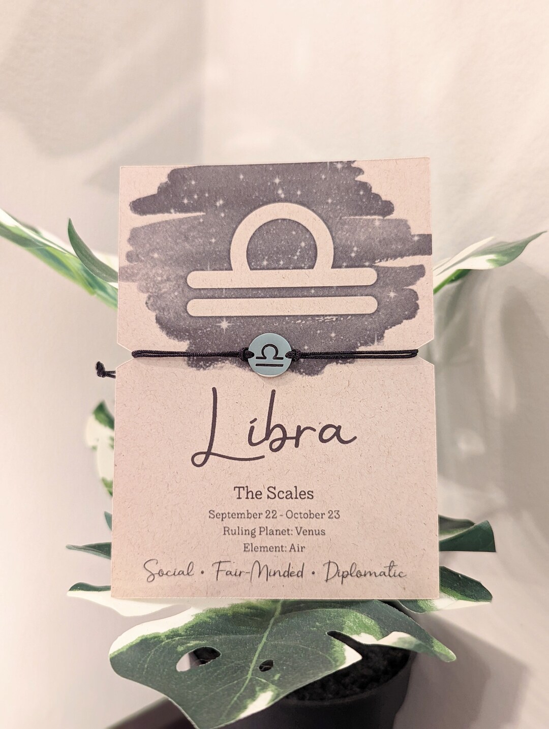 Libra - Adjustable Bracelet - Zodiac Jewelry - Etsy