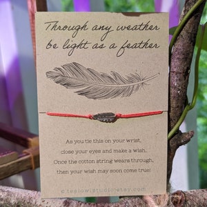 Feather Wish Bracelet - Etsy