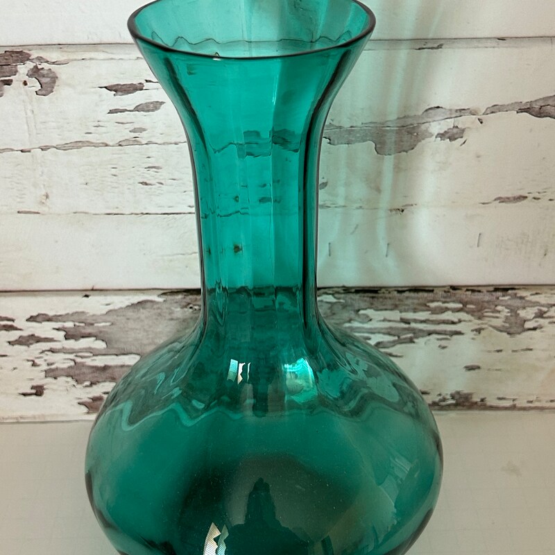 Green Glass Vase - Etsy