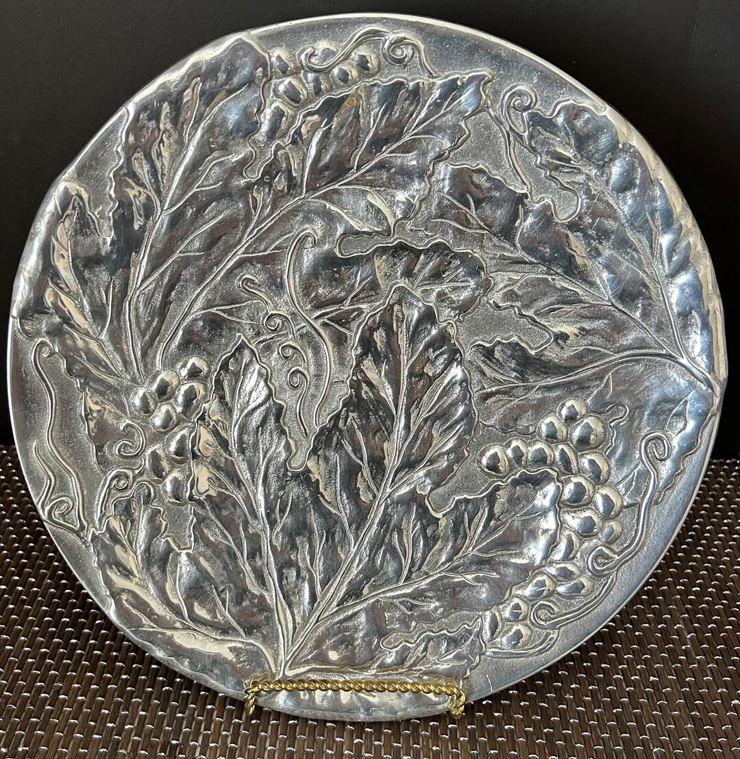 The Wilton Company GRAPES PEWTER PLATTER - Etsy