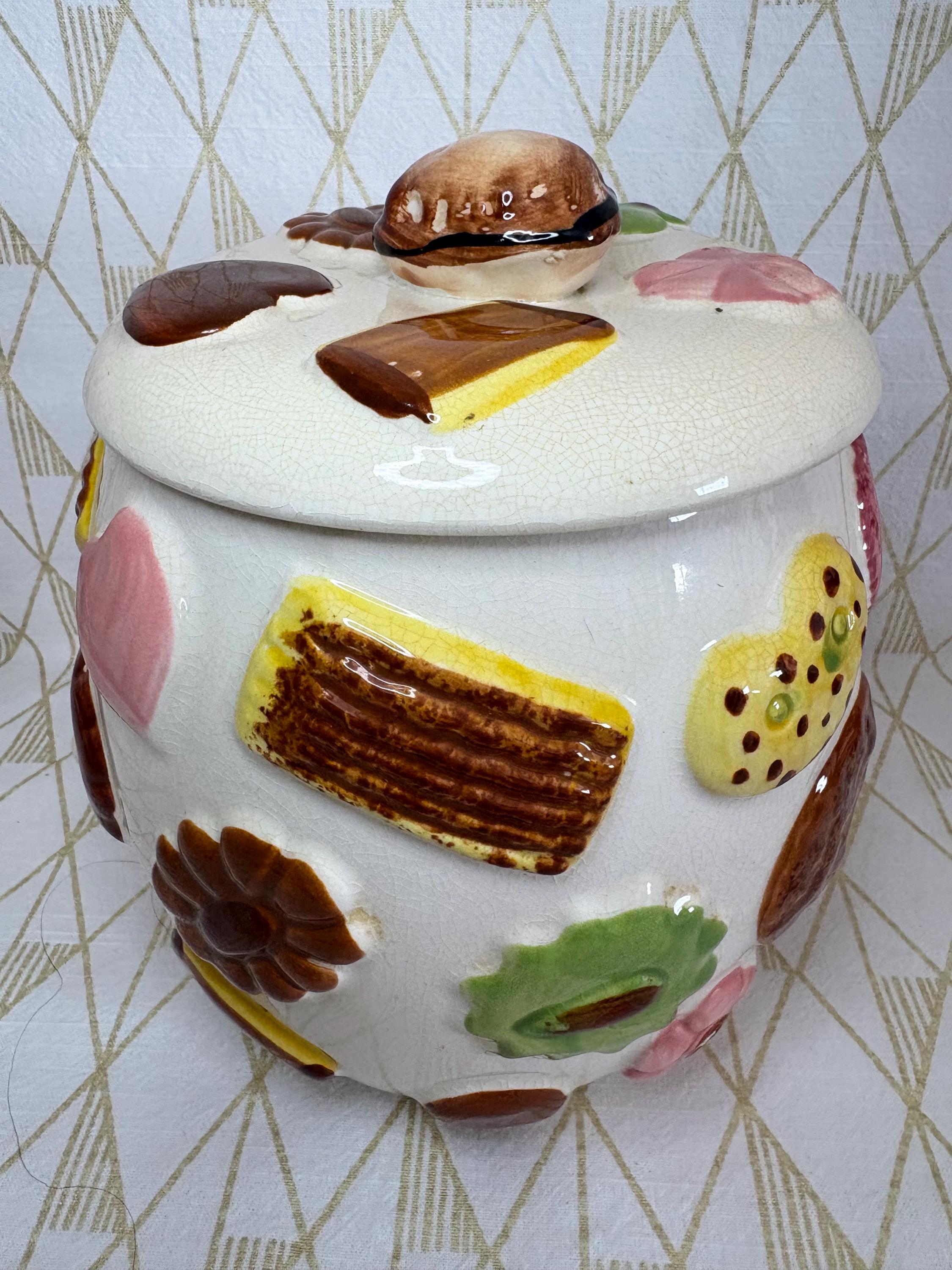 Vintage RARE 1950 Cookies All Over Cookie Jar Napco Ceramics Japan ...