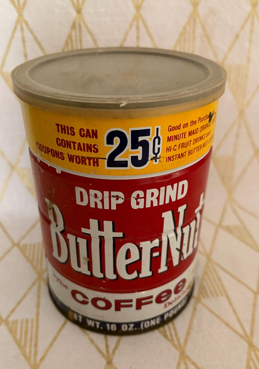Vintage Butter-nut Coffee Tin - Etsy