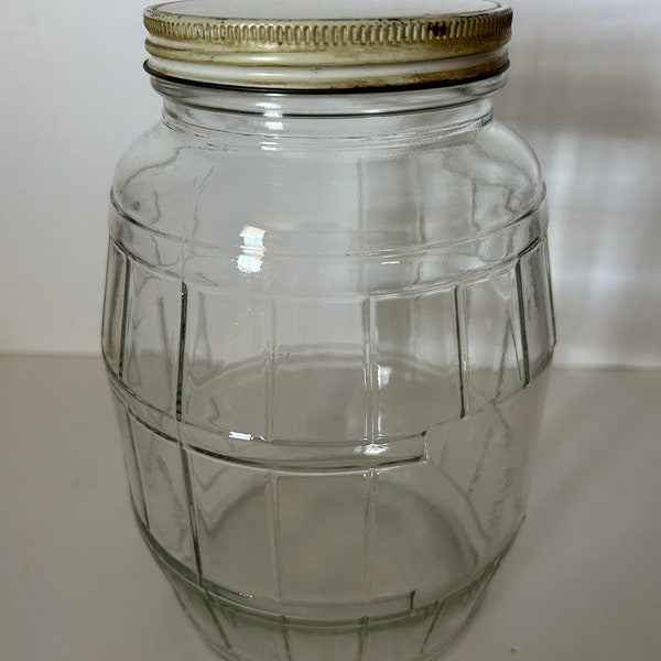 Small Vintage Pickle Jar - Etsy