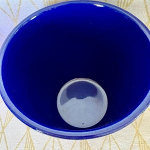 Vintage 5.75” Ceramic Cobalt Blue Vase - Etsy