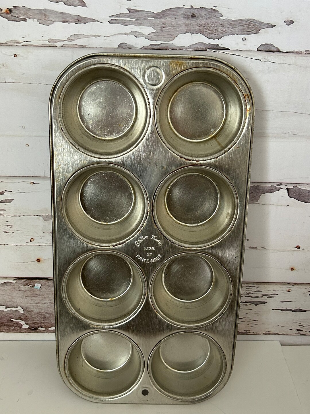 Vintage Bake King 8 Cupcake Pan King of Bakeware - Etsy
