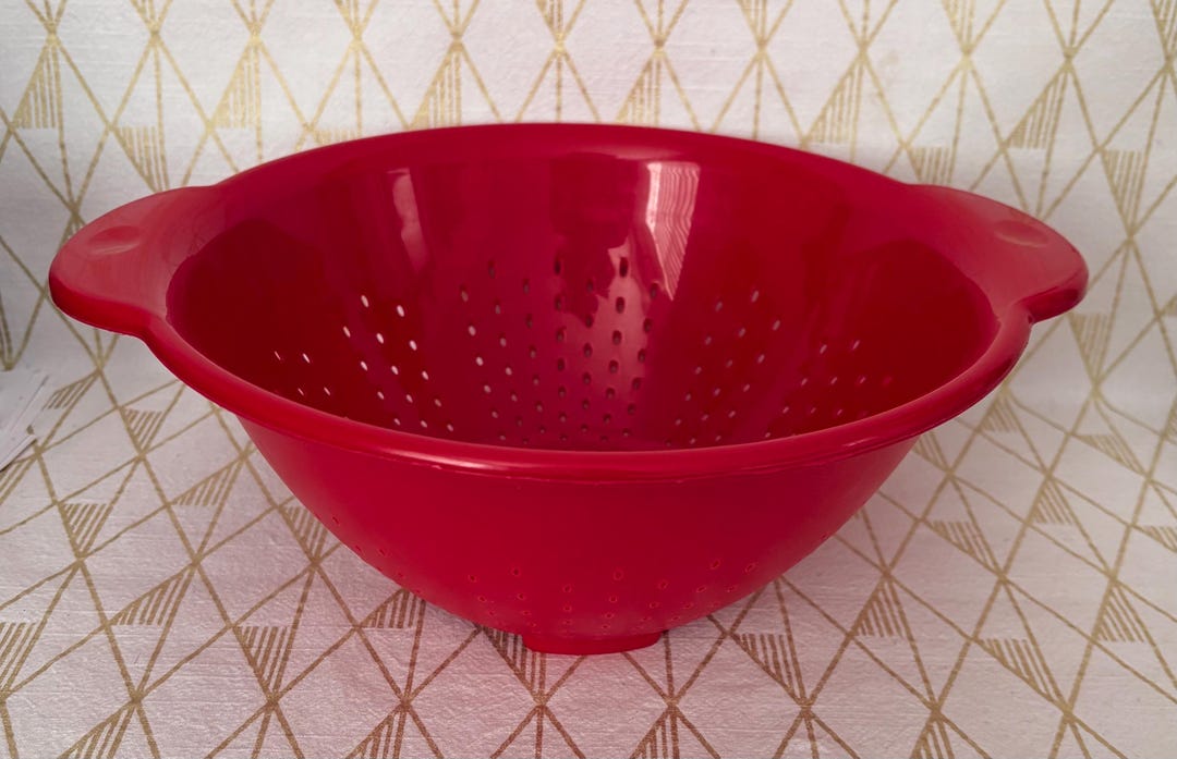 Vintage Red Plastic Strainer/colander Made in USA - Etsy