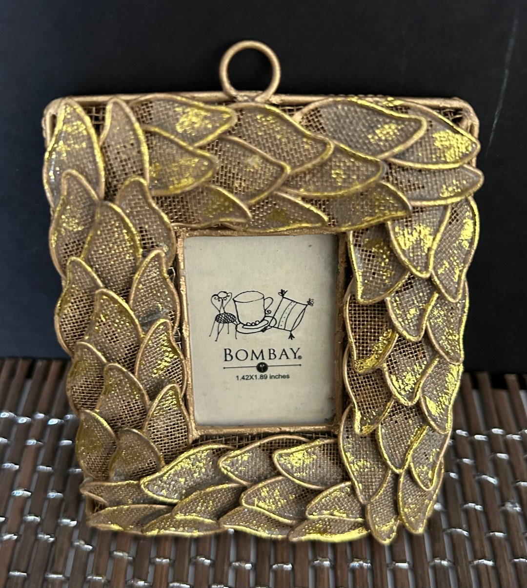 Vintage Gold Hanging Photo Frame 1x1.5 - Etsy