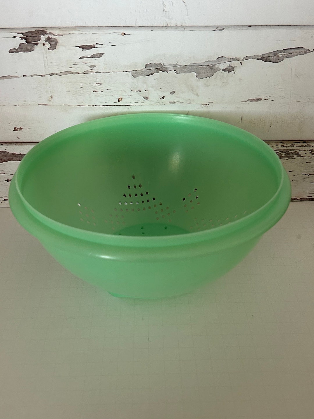 Vintage Green Tupperware Strainer - Etsy