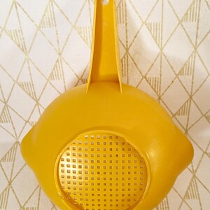 Vintage Tupperware Yellow Strainer - Etsy