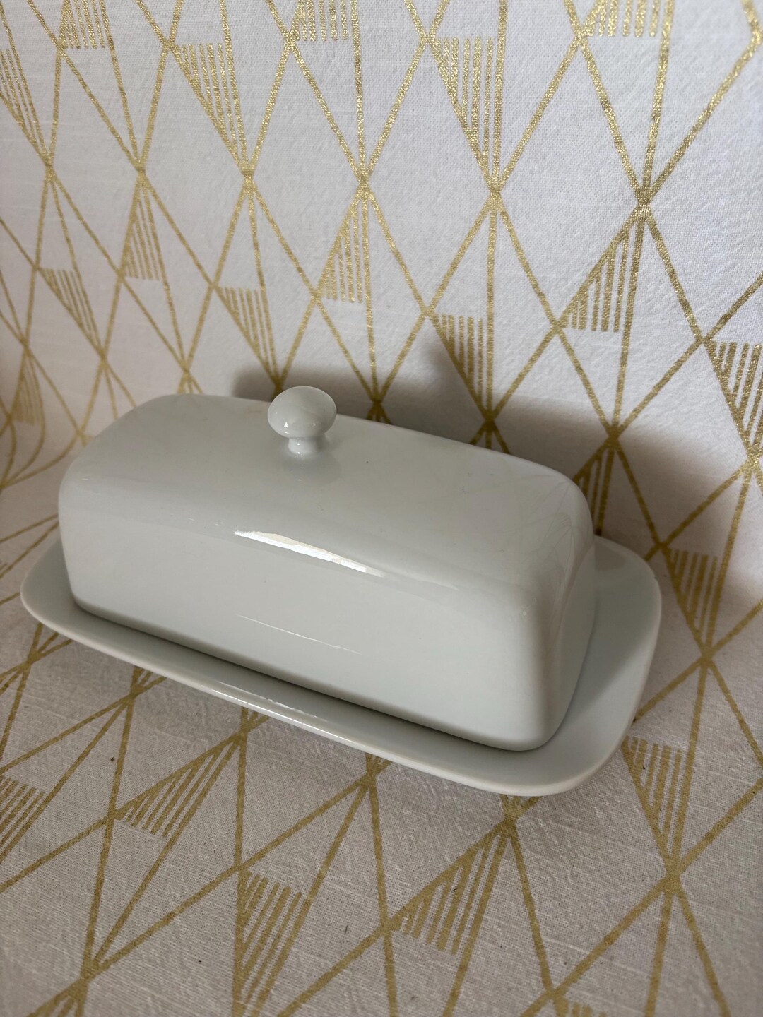 Vintage Cordon Bleu White Ceramic Butter Dish - Etsy