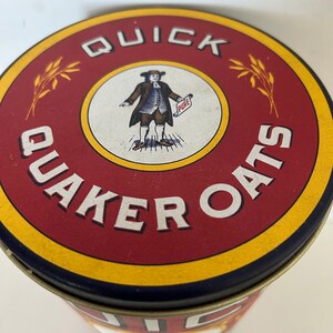 1990 Quick Quacker Oats Can/tin - Etsy