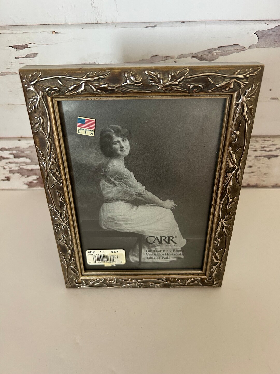 Vintage 5x7 Pewter Finish Photo Frame CARR NOS - Etsy