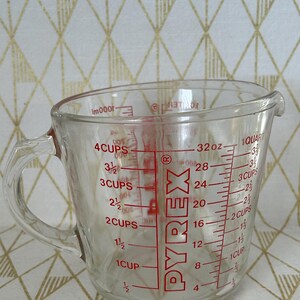 Pyrex 4 Cup Measuring Cup D Handle - Etsy