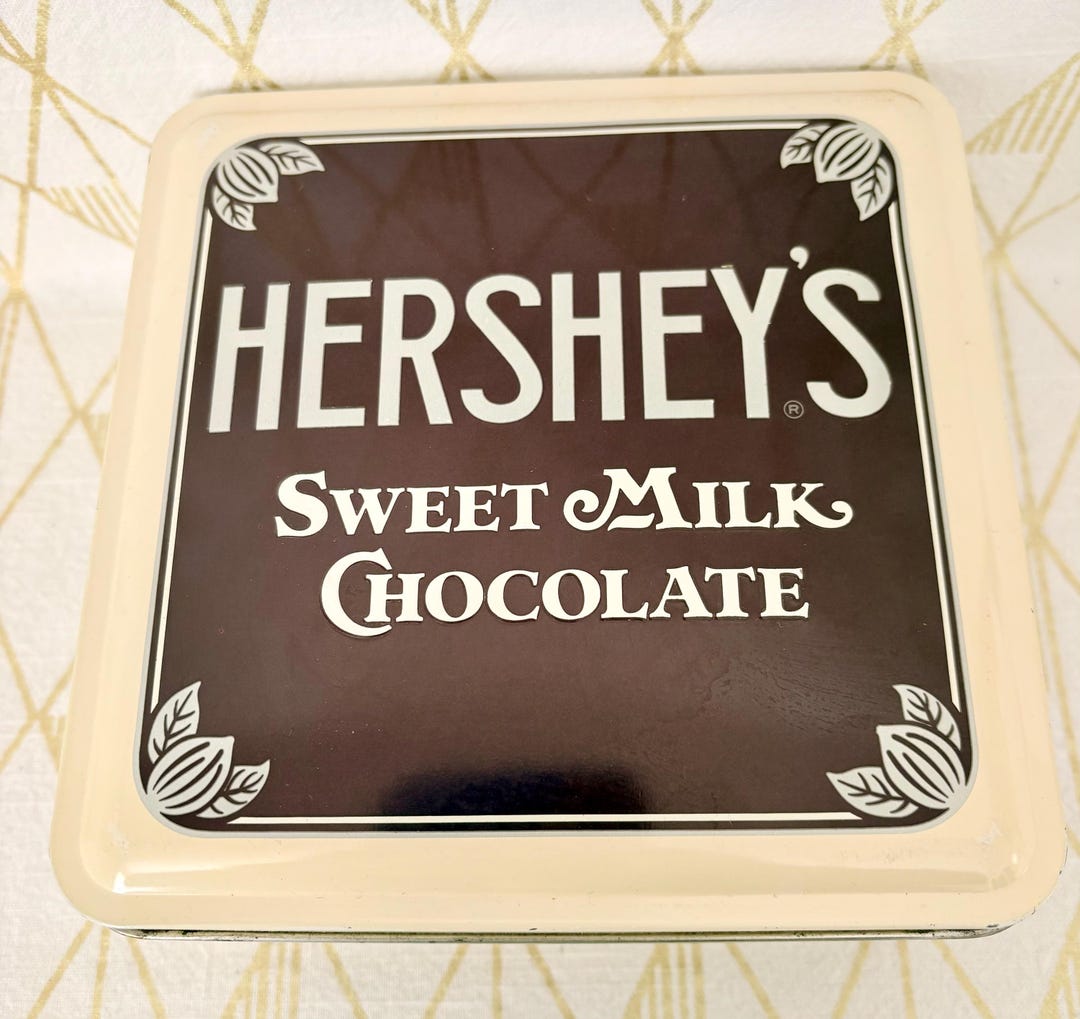 1990 Hershey’s Tin Milk Chocolate - Etsy