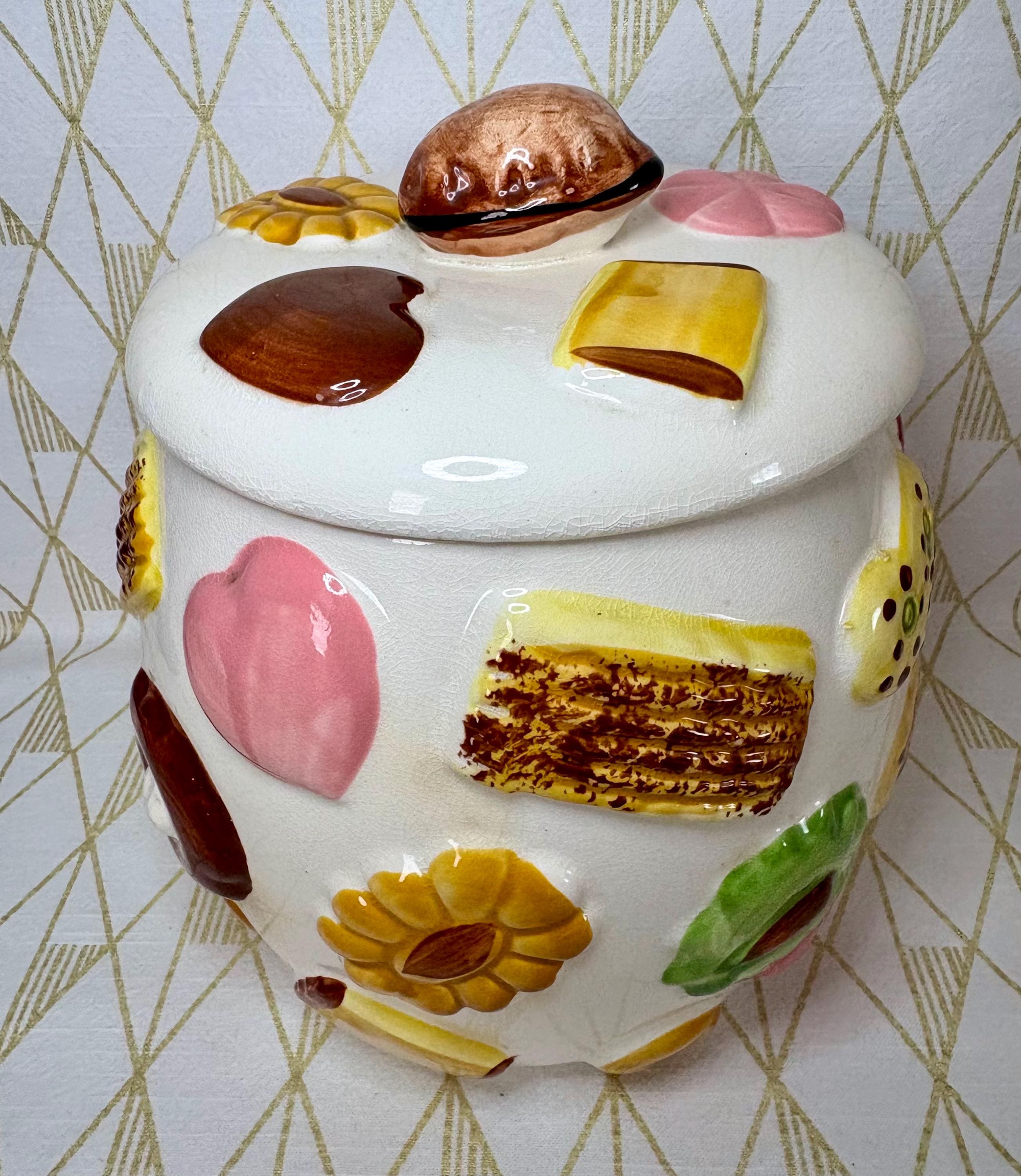 Vintage RARE 1950 Cookies All Over Cookie Jar Napco Ceramics Japan ...