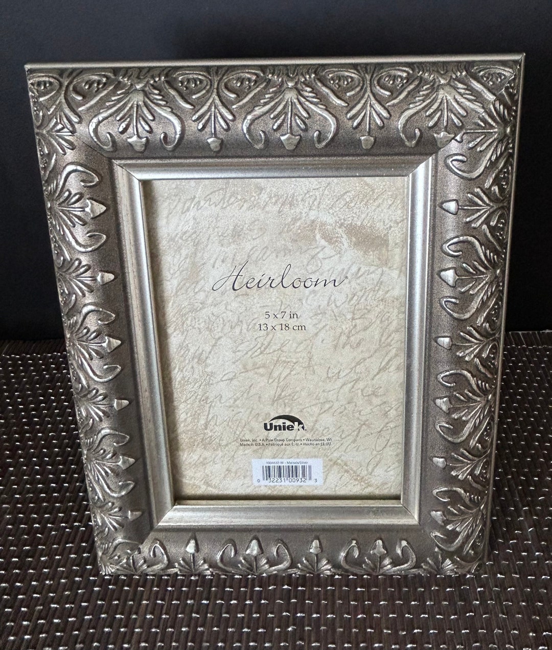 Vintage 5x7” Pewter Finish Ornate Photo Frame - Etsy