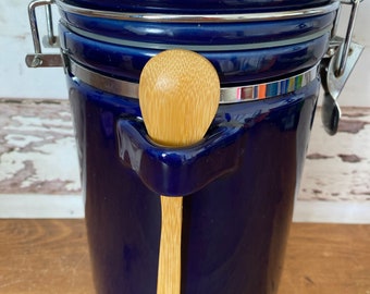 Cobalt Blue Canister | Etsy