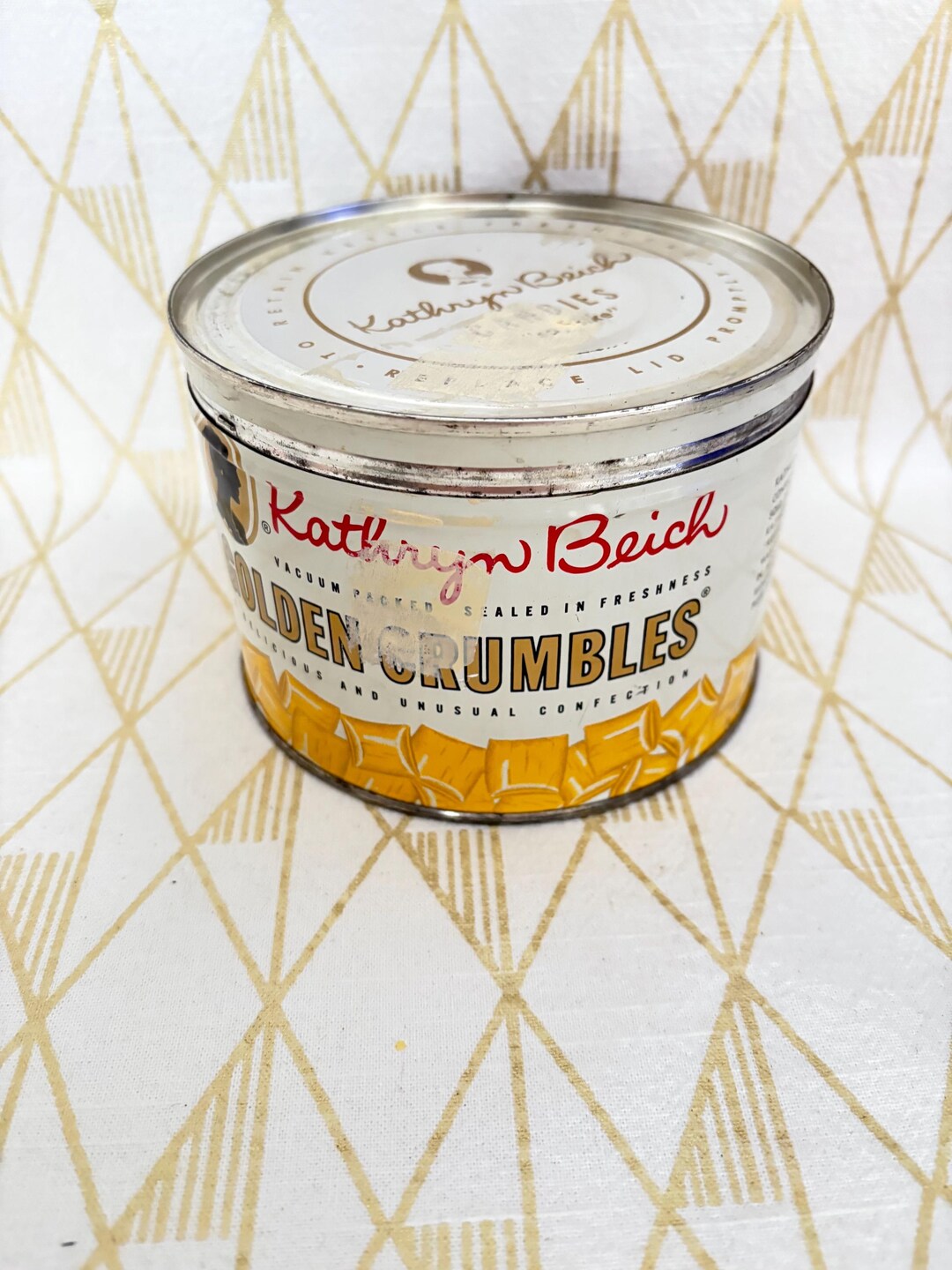 Kathryn Beich Golden Crumbles Tin - Etsy