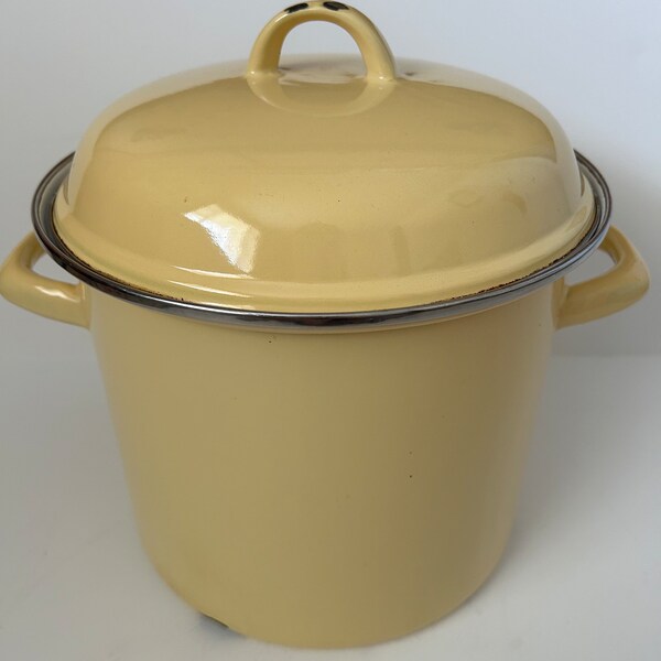 Enamel Pot With Lid - Etsy