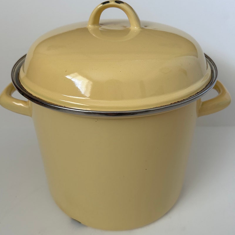 Enamel Pot With Lid - Etsy