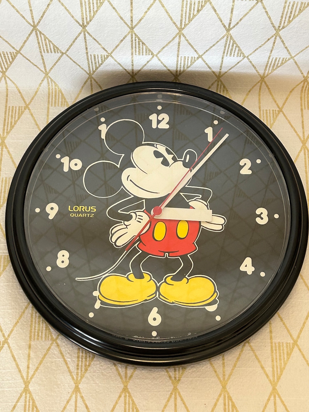 Vintage Disney Mickey Mouse Clock 10 by Lorus Japan - Etsy