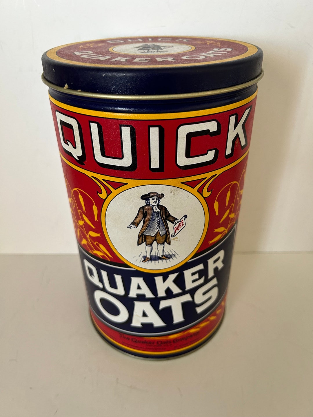 1990 Quick Quacker Oats Can/tin - Etsy