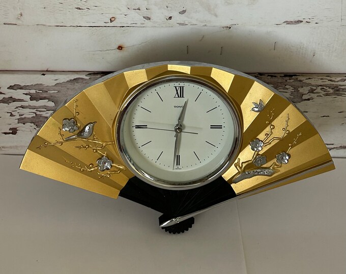 Toyo Art Deco Fan Quartz Clock by Toyo Electric Japan - Etsy