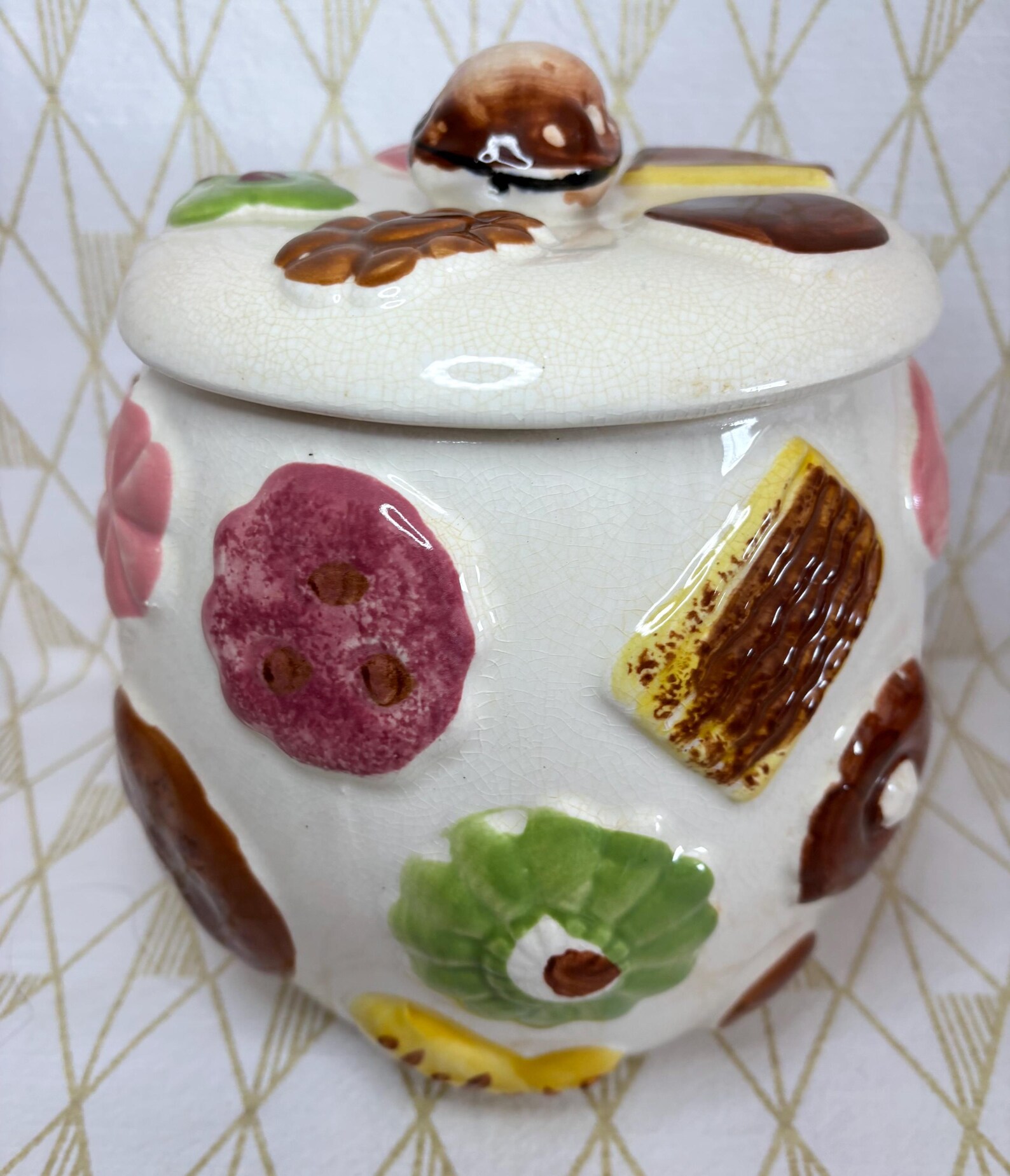 Vintage RARE 1950 Cookies All Over Cookie Jar Napco Ceramics Japan ...