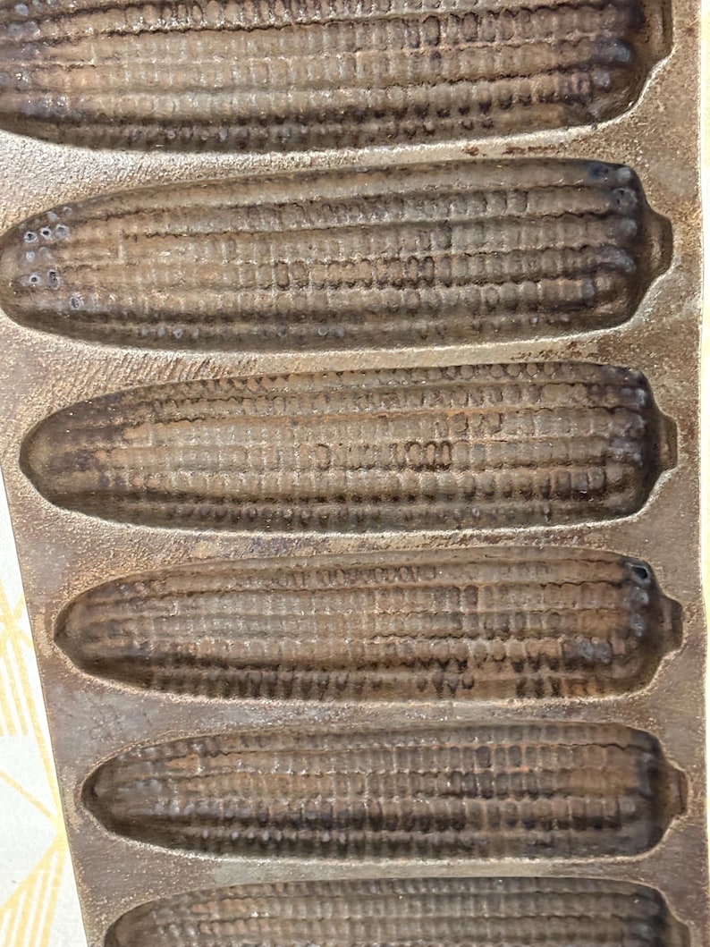 Vintage Cast Iron Corn Cob Pan - Etsy